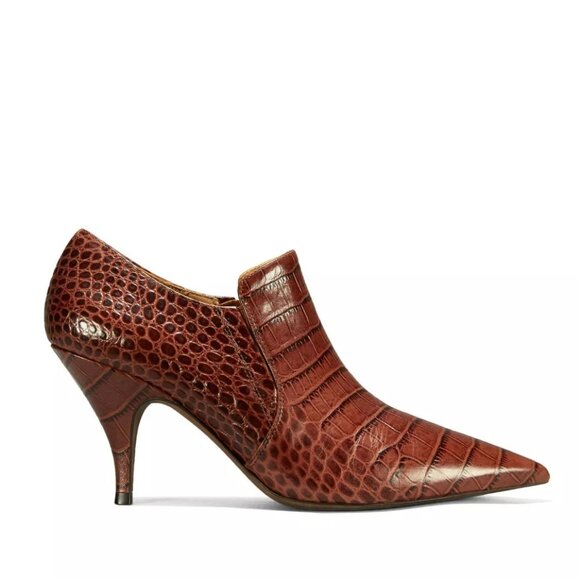 Tory Burch | Shoes | 45 Tory Burch Georgina Bootie Brown Crocodile ...